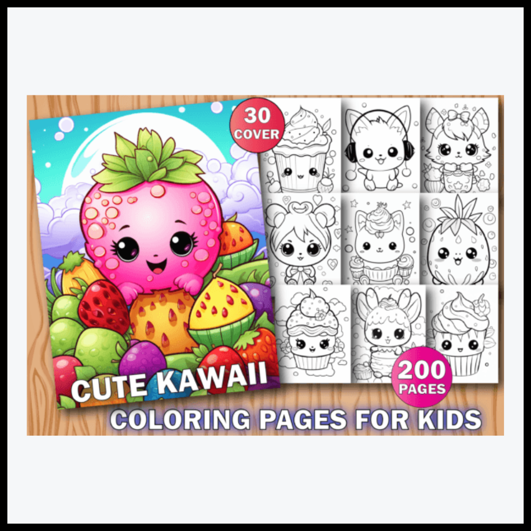 200 Cute Kawaii Coloring Pages for Kids – Digi Nest